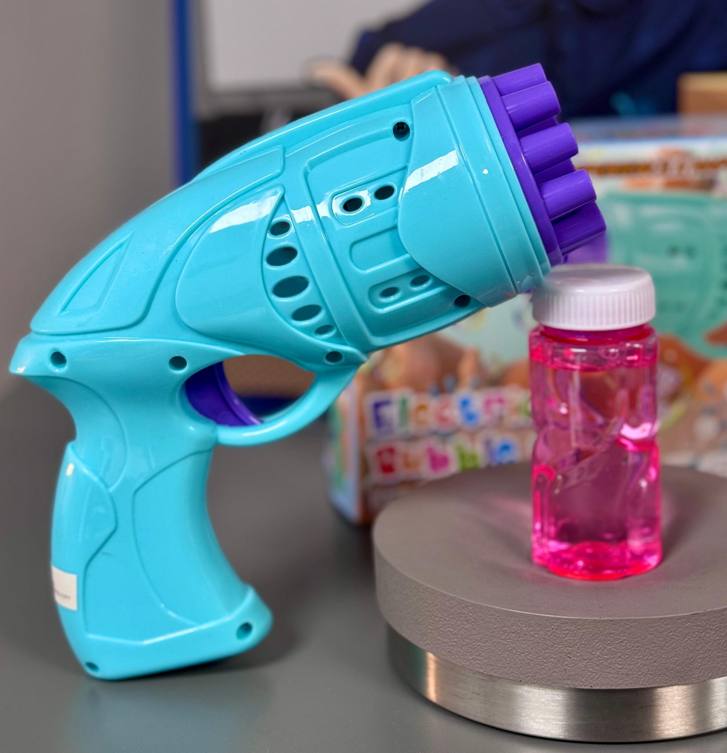 Electric Bubble Gun 10 Hole Blistering Colorful Bubbles Bubbles Included